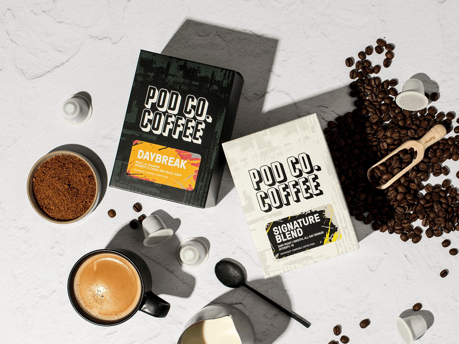 Nespresso Compatible Coffee Pods | POD CO. COFFEE | Bundles & Packs